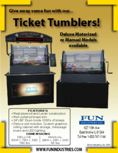 Electric Ticket Tumblers | Spinning Raffle Ticket Drum