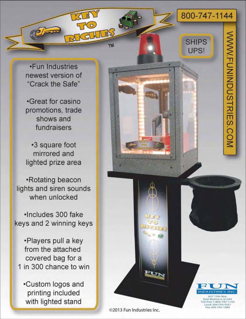 Keys To Riches Chance Game | Unlock Safe Game